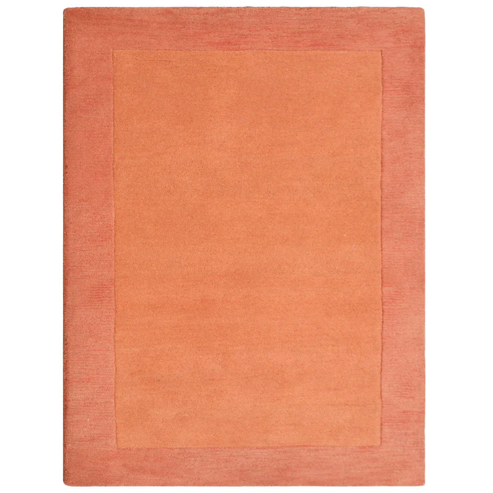 Ebern Designs Creager HAND TUFTED WOOL ECO-FRIENDLY AREA RUGS - Light Orange/Orange Color ...